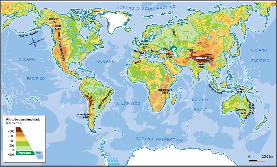Mapa Fisico Das Montanhas Do Atlas